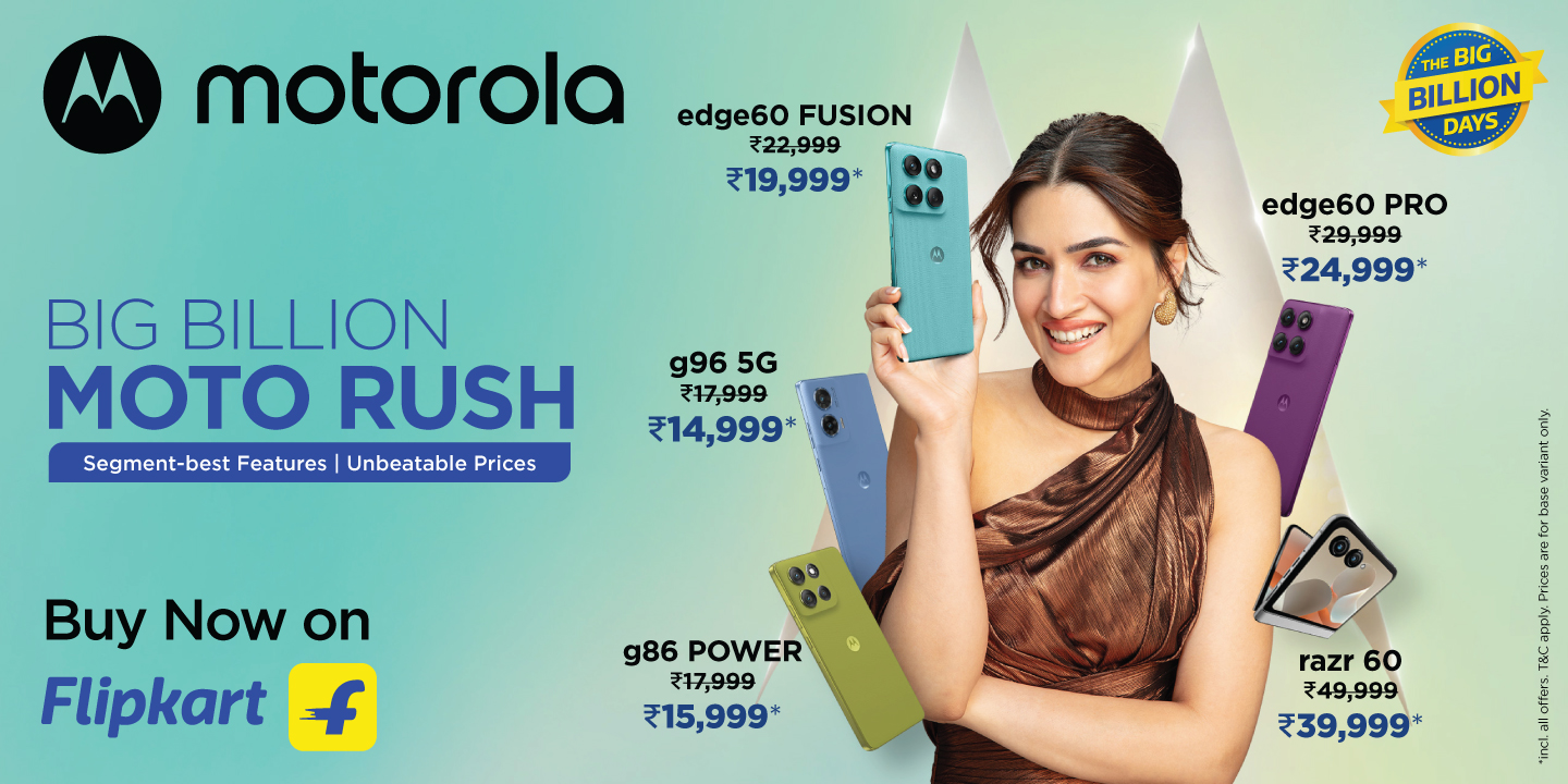 Motorola Kicks off Its Festive Sale on Flipkart Big Billion Days ...