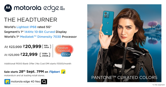 Motorola Launches edge 40 neo – World’s Lightest 5G Smartphone with ...
