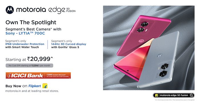 Motorola edge 50 Fusion - Segment’s Best 50MP Camera Smartphone with ...