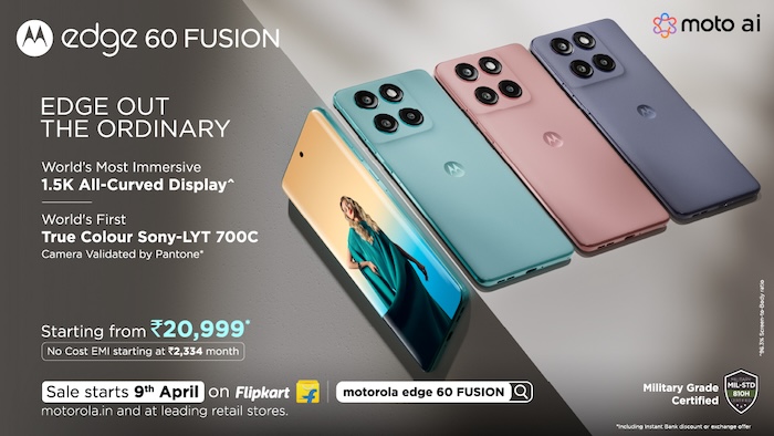 Motorola Launches edge 60 FUSION; A True Upgrade over edge 50 fusion ...