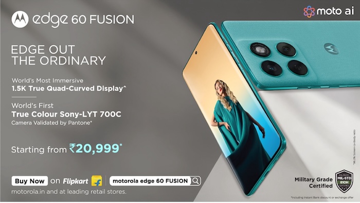 motorola edge 60 FUSION Goes on Sale Today with the World’s Most ...