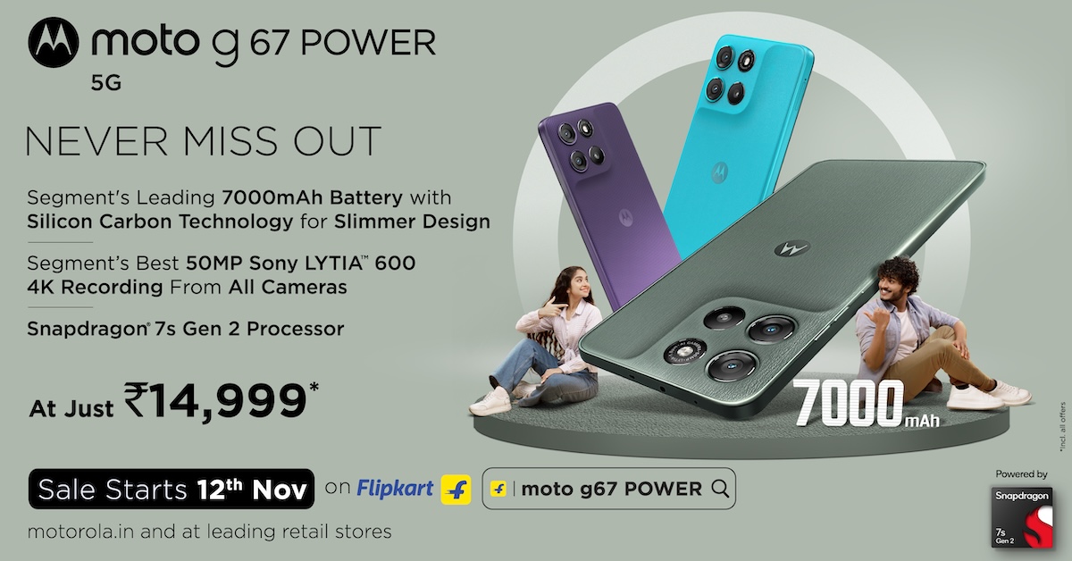 Motorola Launches moto g67 POWER: 50MP Sony LYTIA™ Camera, 7000mAh ...