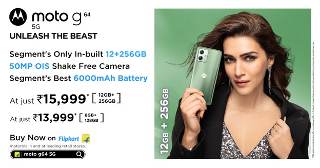 moto g64 5G - India’s Best 5G All-Rounder with Segment’s Only in-Built ...